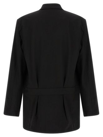 Yohji Yamamoto Wool Blend Workwear Jacket - Black