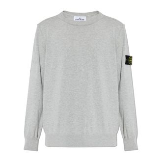 Stone Island Homme, Pulls, Gris, Taille: M Pull avec &eacute;cusson logo