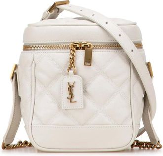 Saint Laurent sac à bandoulière matelassé 80s Vanity Bag (2021) - Blanc