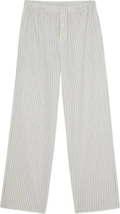 R&oacute;he Femme, Pantalons, Blanc, Taille: 42 FR Silk Stripe Pyjama Pantalons