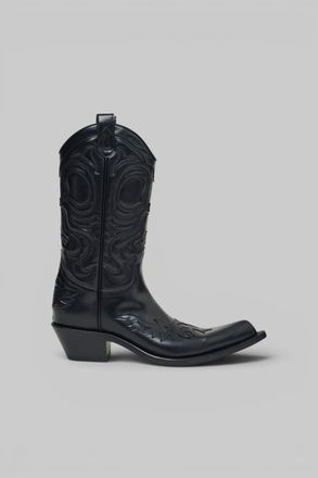 Acne Studios Pointy Leather Cowboy Boot
