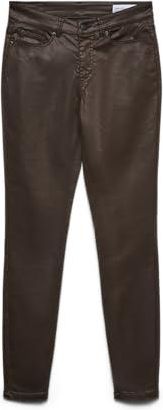 Vero Moda Coated Pants Vmflash Mr Pantalon Skinny Enduit Noos, G&acirc;teau au Chocolat, M / 34L Femmes