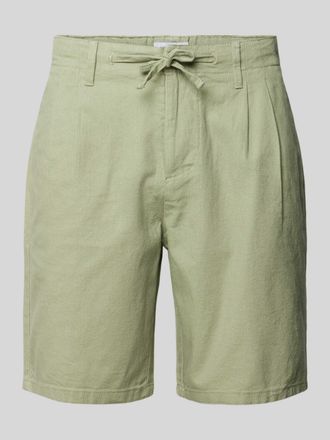 Only & Sons Regular Fit Shorts aus Baumwoll-Mix mit Leinen-Anteil Modell LARGO