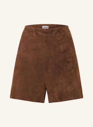 Marella Ledershorts Mlsspiga braun