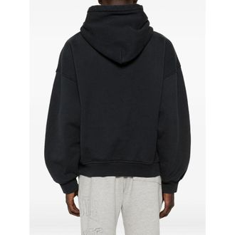 Rhude Eagle Logo Print Hoodie - Black
