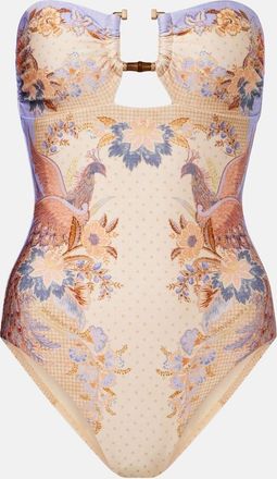 Zimmermann Maillot de bain bustier Indra &agrave; imprim&eacute;