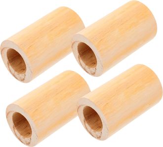 Angoily Runde M&ouml;belerh&ouml;hungen 4 St&uuml;ck Aus Massivholz 5cm Hohe Betth&ouml;henversteller Stapelbare Sofa Und Tischf&uuml;&szlig;e F&uuml;r Wohnzimmer Und B&uuml;ro