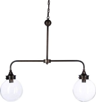 Atmosphera Atmosphera - Doppel-Deckenleuchte - Metall, Glas 103x25x193cm Créateur dintérieur