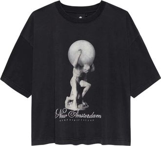 New Amsterdam Surf Association Homme, Tops, Noir, Taille: L Crew Neck T-Shirt