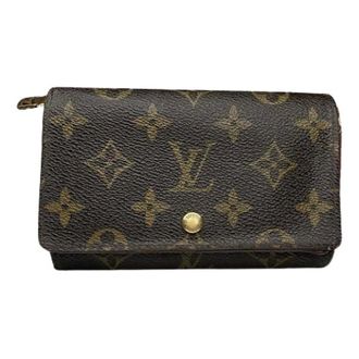 Louis Vuitton Portefeuille en cuir doccasion - Femme - Pre-owned - Brun - Taille: ONE Size