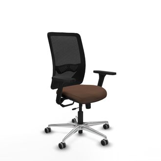 Piqueras y Crespo Schreibtischstuhl mit Gummir&auml;dern Zulema mit 3D-Armen, h&ouml;henverstellbare Lendenwirbelst&uuml;tze, ausgestattet mit Syncro/Traslack und Schneideschaum, Schw