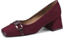 Queen Helena Chaussures à talons moyens décontractées élégantes pour femme ZM10013, Claret, 40 EU