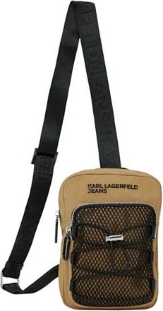 Karl Lagerfeld Karl Lagerfeld Jeans, Homme, Sac Bandouli&egrave;re Utility String, Brun, One size