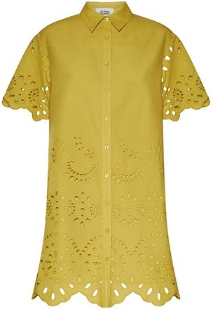 Silvian Heach Femme, Robes, Jaune, Taille: 34 FR Aimal Chemisier
