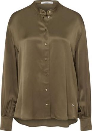 Brax Viscose Brillante Style Viv Blouse, Vert Olive, 38 Femme
