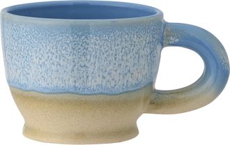 Bloomingville Safie Becher, Blue, Steingut, D9,5xH7,5 cm