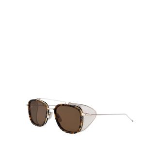 Thom Browne Designer Piloten-Sonnenbrille mit Seitenschutz - - Accessories - Herren - Braun - 51 MM