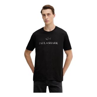 Paul & Shark Strick-T-Shirt - - Tops - Herren - Schwarzk - S