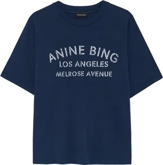 Anine Bing Cade Logo-detail Short-sleeve T-shirt