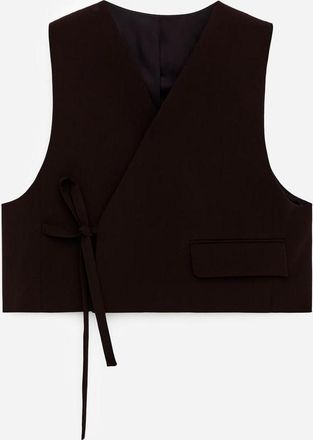 Arket Cropped-Weste -Braun