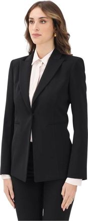 Patrizia Pepe Femme, Vestes, Noir, Taille: 40 FR Blazer crois&eacute;