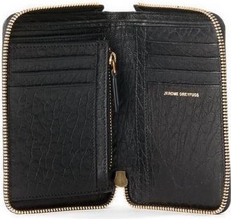 Jerome Dreyfuss Portefeuille Julien en cuir dagneau