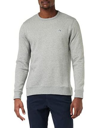Original Penguin L/S Sticker Pete Fleece Crew Maillot de survêtement, Bruyère Pluie, S Homme