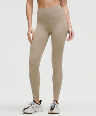 lululemon Wunder Train Leggings mit hohem Bund f&uuml;r Frauen - 71 cm - Gr&ouml;&szlig;e 10 in Sheer Oak