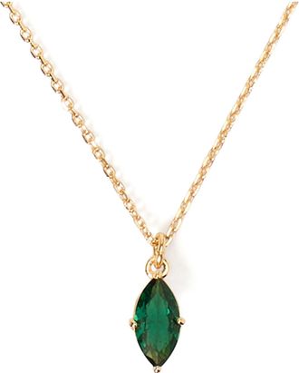 Kate Spade New York Signature -Soritaire -Anhänger, Emerald