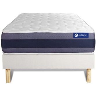 Actisom Actiflex morpho matratze 90x190cm + Bettgestell mit lattenrost, H&auml;rtegrad 2, Taschenfederkern und Memory-Schaum, H&ouml;he : 24 cm