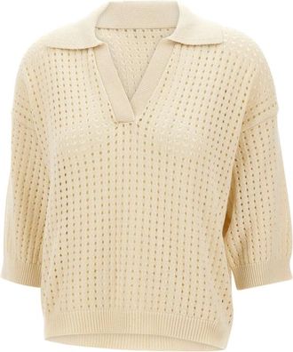 KANGRA Femme, Pulls, Blanc, Taille: 40 FR Polo