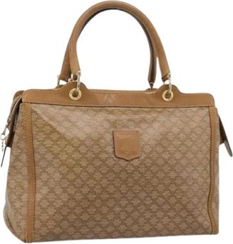Celine Pre-owned Vintage Macadam Canvas Hand Bag - Femme - Pre-owned - Beige - Taille: ONE Size