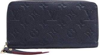 Louis Vuitton unisex, Pre-owned, Bleu, Taille: ONE Size Portefeuille Vintage en Toile Pre-owned