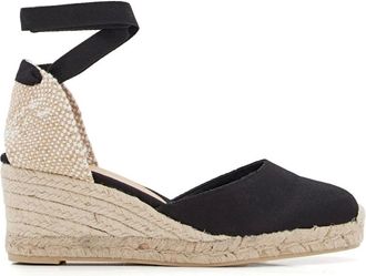 Castaner Femme, Chaussures, Noir, Taille: 36 EU Carina Cotton Wedge