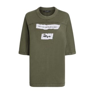 Dolce & Gabbana Femme, Tops, Vert, Taille: 34 FR Dolce & Gabbana T-shirts et Polos Vert