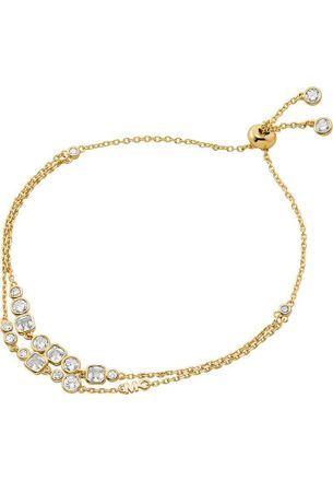 Michael Kors Womens Semi precious with slider closure double chain bracelet