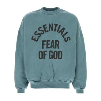 Fear of God Homme, Sweatshirts et sweats &agrave; capuche, Bleu, Taille: M SweaT-shirt Campus 90s &agrave; Col Rond