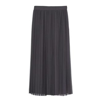 Eleventy Plissee Chiffon Rock - - Skirts - Damen - Grau - M