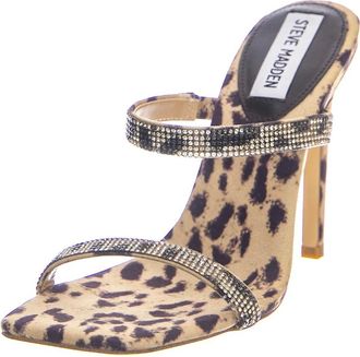 Steve Madden Femme, Chaussures, Multicolore, Taille: 41 EU Mule &agrave; talon l&eacute;opard