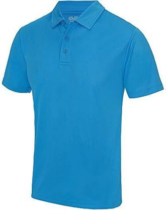 Just Cool Polo de Sport uni - Homme (3XL) (Bleu Saphir)