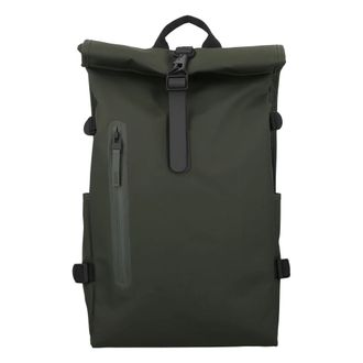 Rains unisex, Sacs, Vert, Taille: ONE Size Sac &agrave; dos Rolltop Large