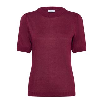 Saint Tropez Rundhals-Strickware - - Knitwear - Damen - Braun - S