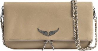 Zadig&Voltaire Femme, Sacs, Beige, Taille: ONE Size Rock Clutch