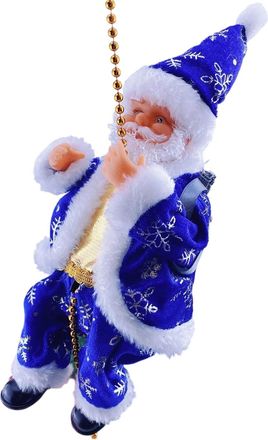 Generic Weihnachtsmann, Kletterer, musikalisch und leuchtend zum Aufh&auml;ngen, f&uuml;r Innenwand, robuste Cartoon, ideal f&uuml;r Kinder, Erwachsene