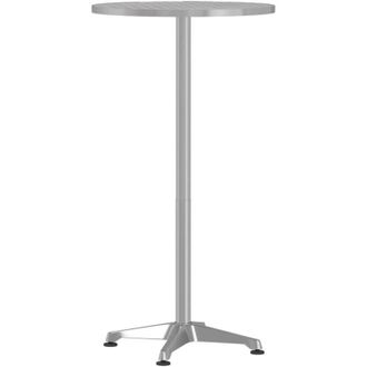 vidaXL Table de bar dext&eacute;rieur r&eacute;glable en hauteur aluminium vidaXL