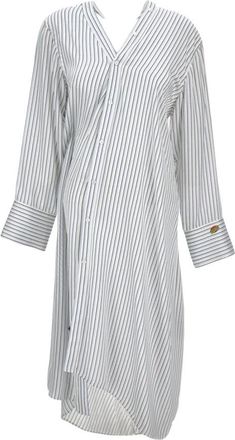 Acne Studios Femme, Robes, Bleu, Taille: 38 FR Asymmetric Shirt Dress