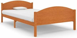 vidaXL Cadre de lit sans matelas marron miel pin massif 120x200 cm Vidaxl