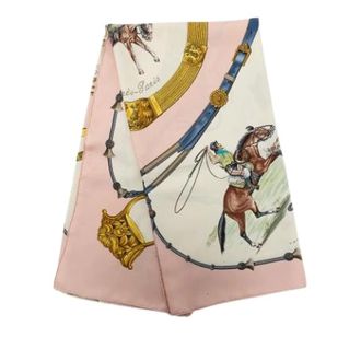 Herm&egrave;s &Eacute;charpe Pampa Pre-owned - Femme - Pre-owned - Rose - Taille: ONE Size