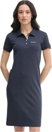 Barbour Polohemd Midi Kleid - - Dresses - Damen - Blau - S