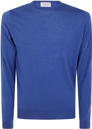 John Smedley Homme, Pulls, Bleu, Taille: XL Lundy Col Rond